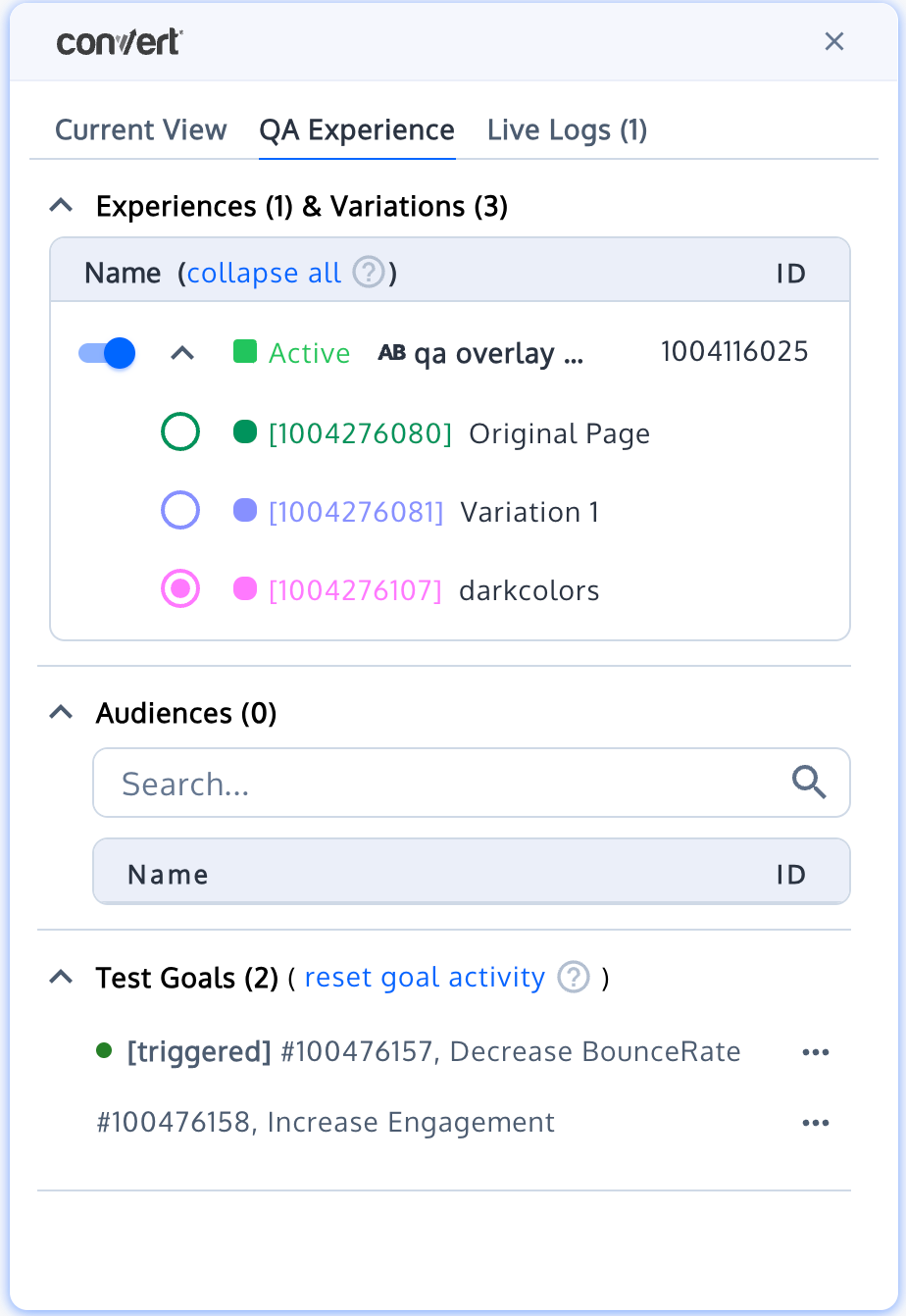 QA Overlay Widget User Guide