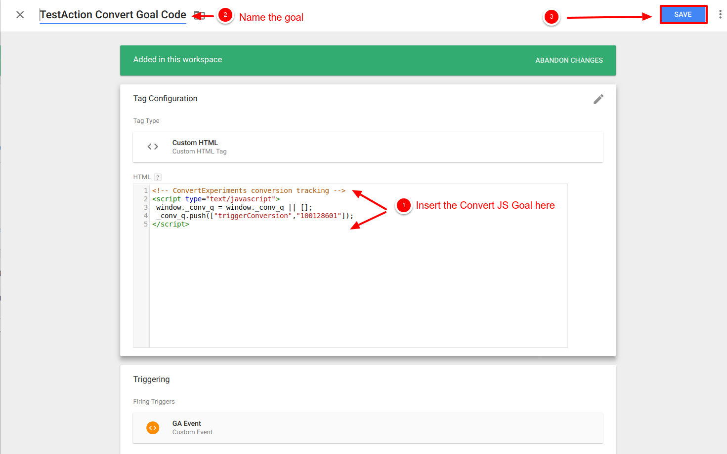 Creating A Convert Goal From A Gtm Data Layer Event