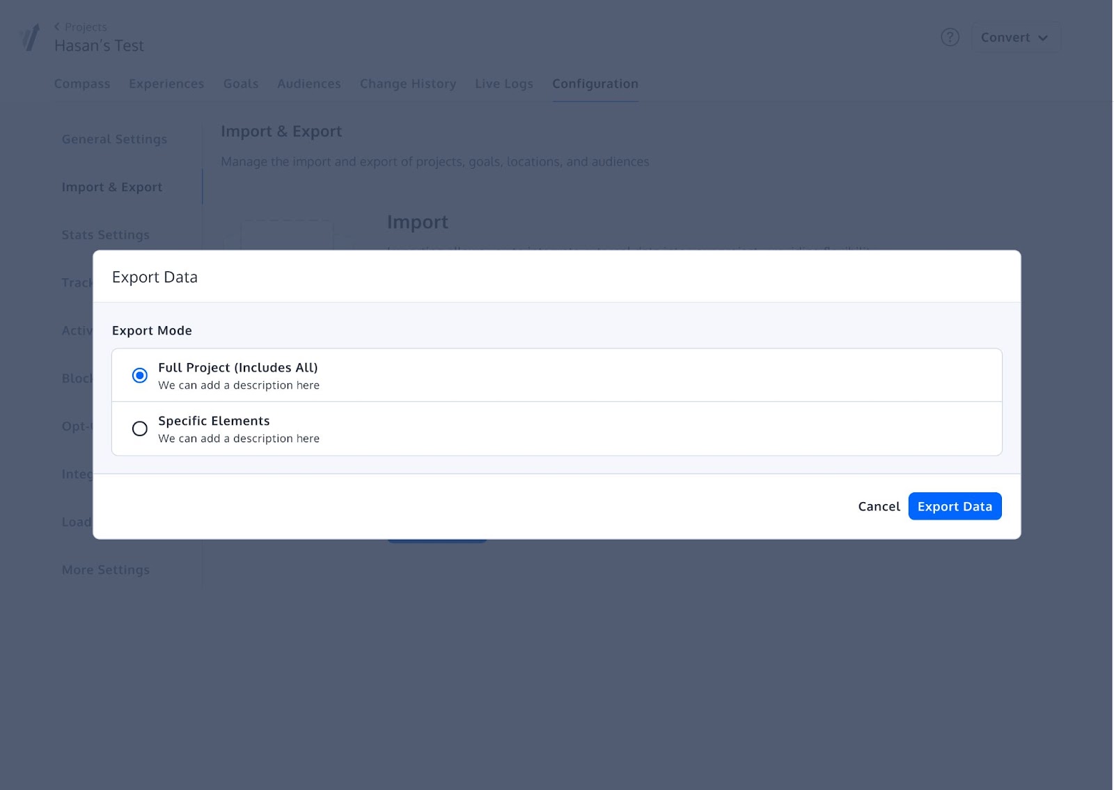 How to Use the Import & Export Feature