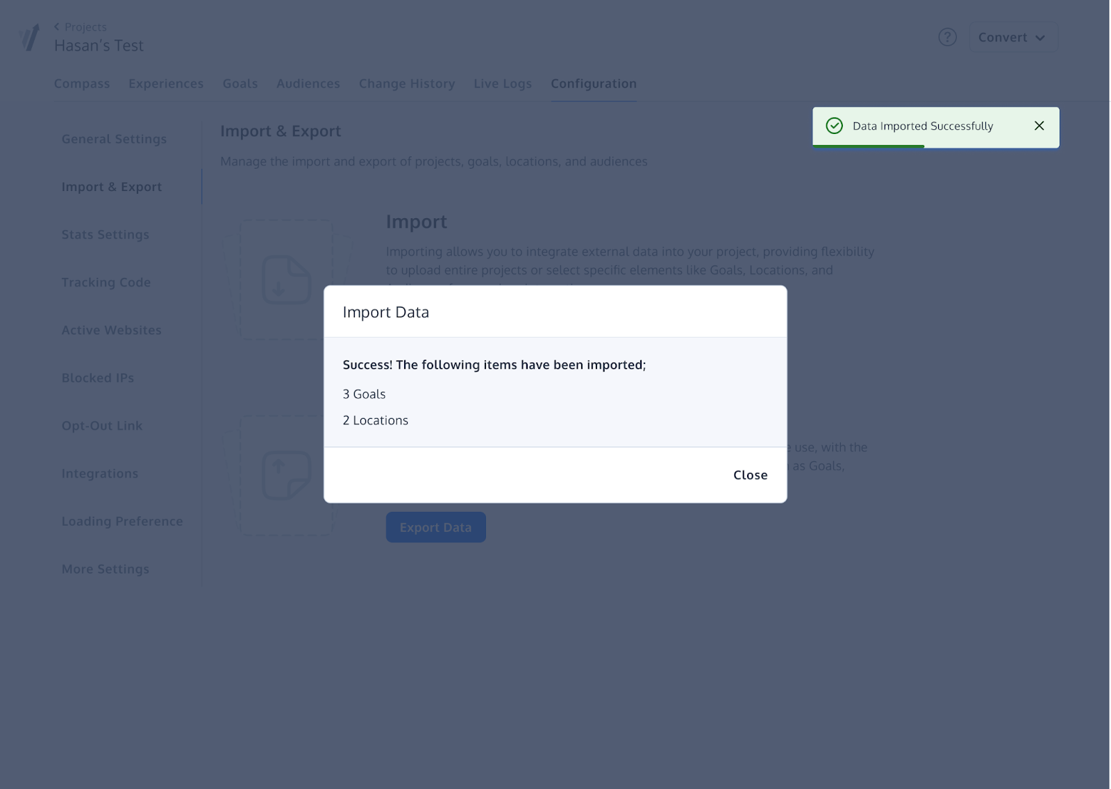 How to Use the Import & Export Feature