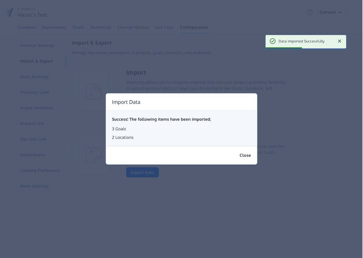 How to Use the Import & Export Feature