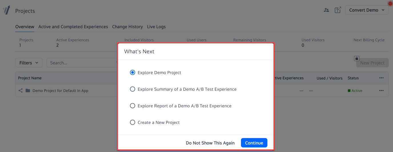 Resources: Explore a Demo Project!