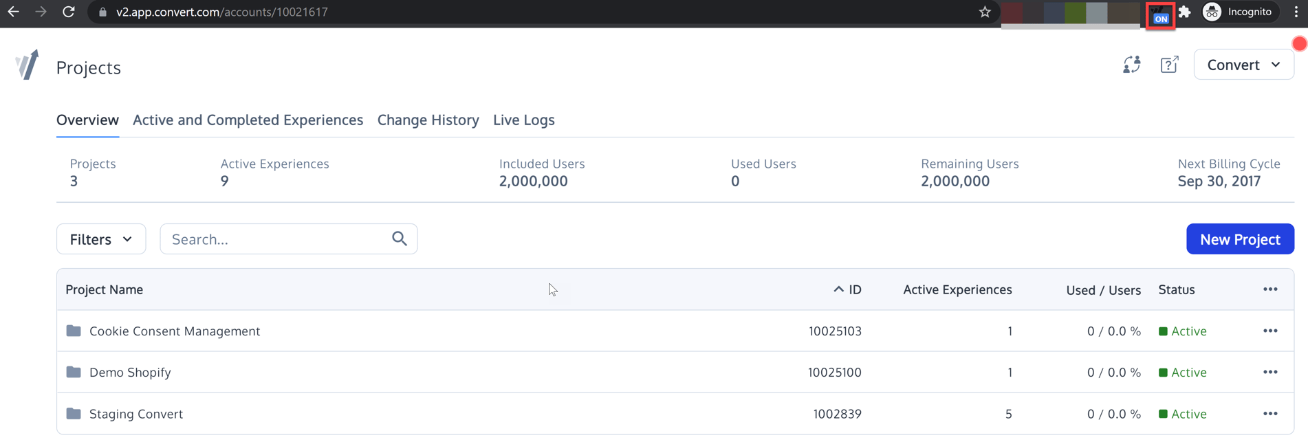 Chrome Debugger Extension For Convert Experiences