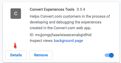 Chrome Debugger Extension For Convert Experiences