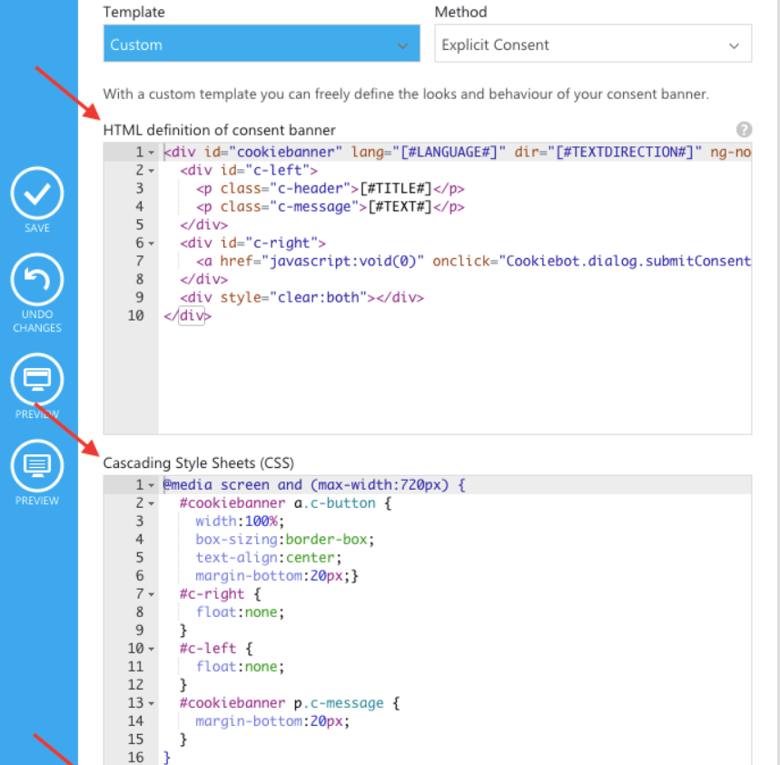 Integrate with Cookie Consent Management Platforms (Cookiebot)