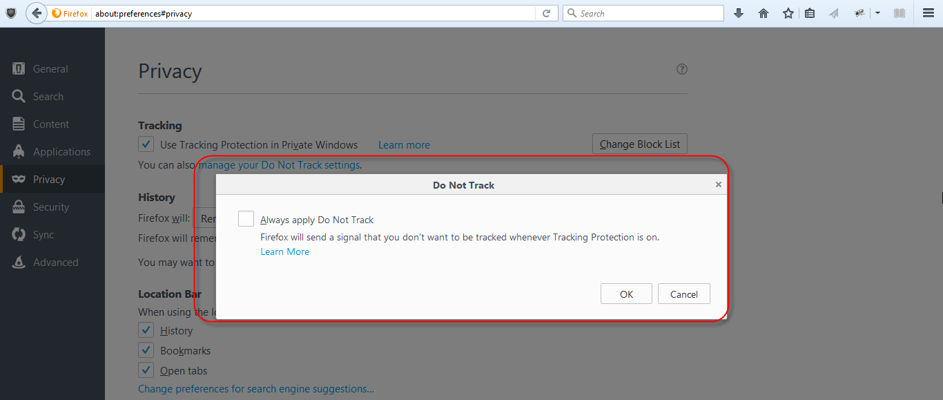 Respect Browser Do Not Track Setting