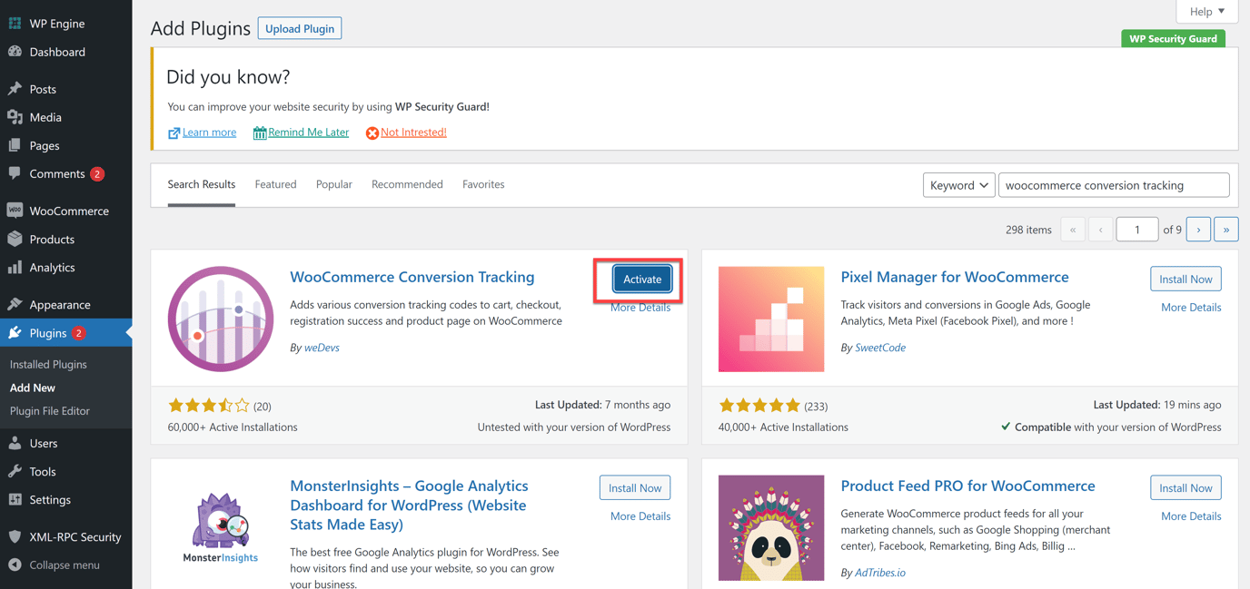 Integrate Convert Experiences with WooCommerce