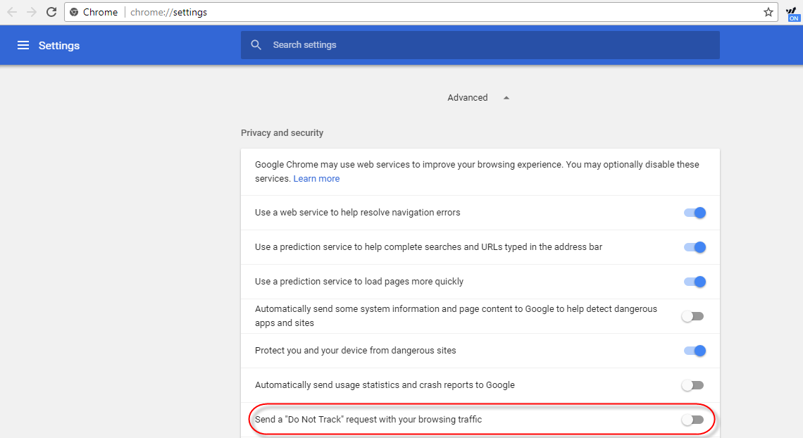 Respect Browser Do Not Track Setting