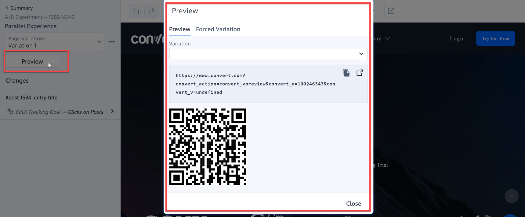 The Visual Editor in Convert Experiences