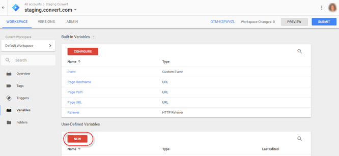 Use GTM Data Layer to integrate Convert with GA