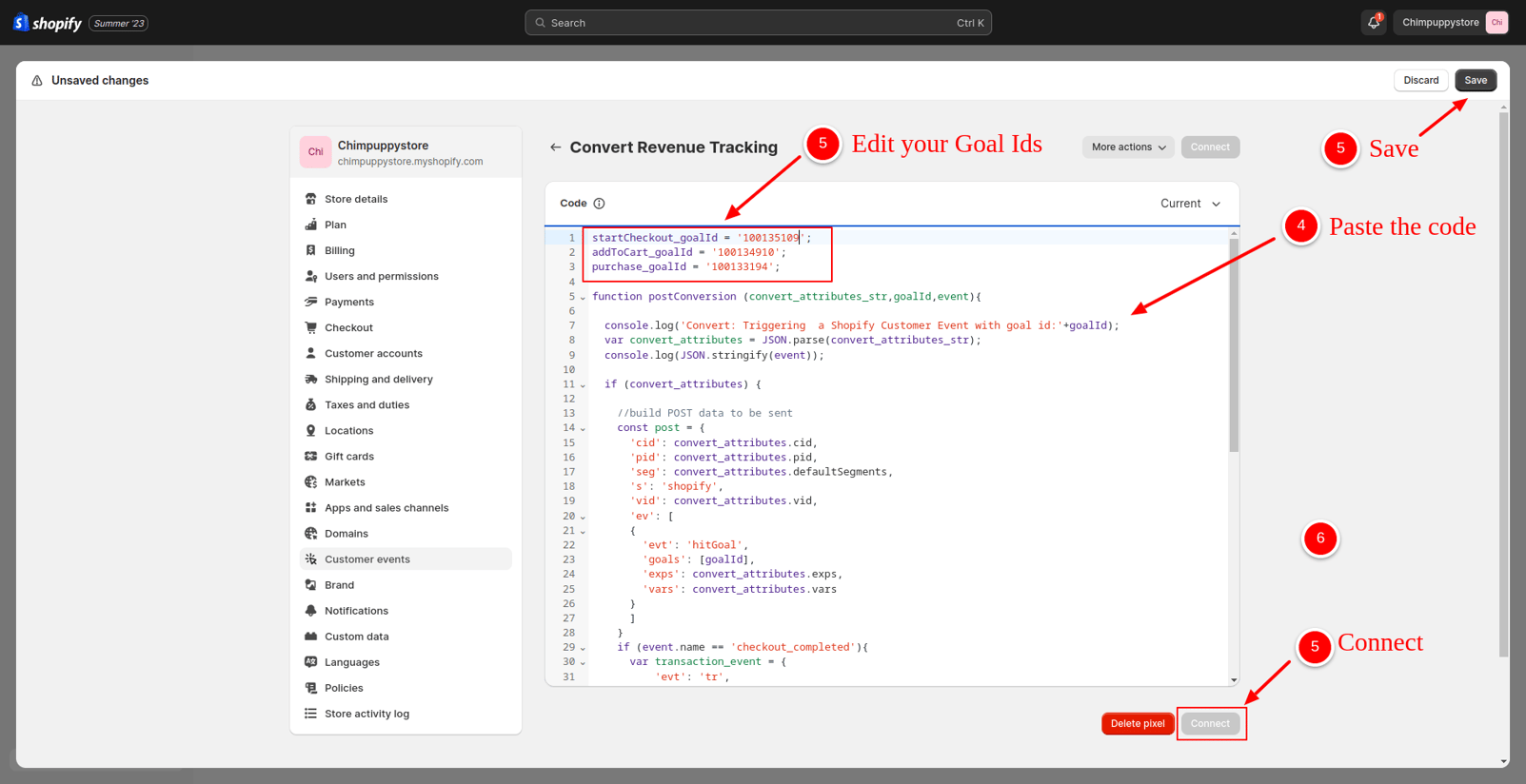 Convert Shopify Manual Integration